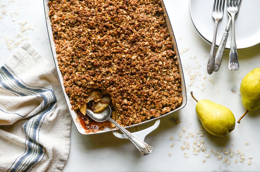 Apple-Pear Crisp with a Walnut-Oat Topping (gluten-free) | Nourishing ...