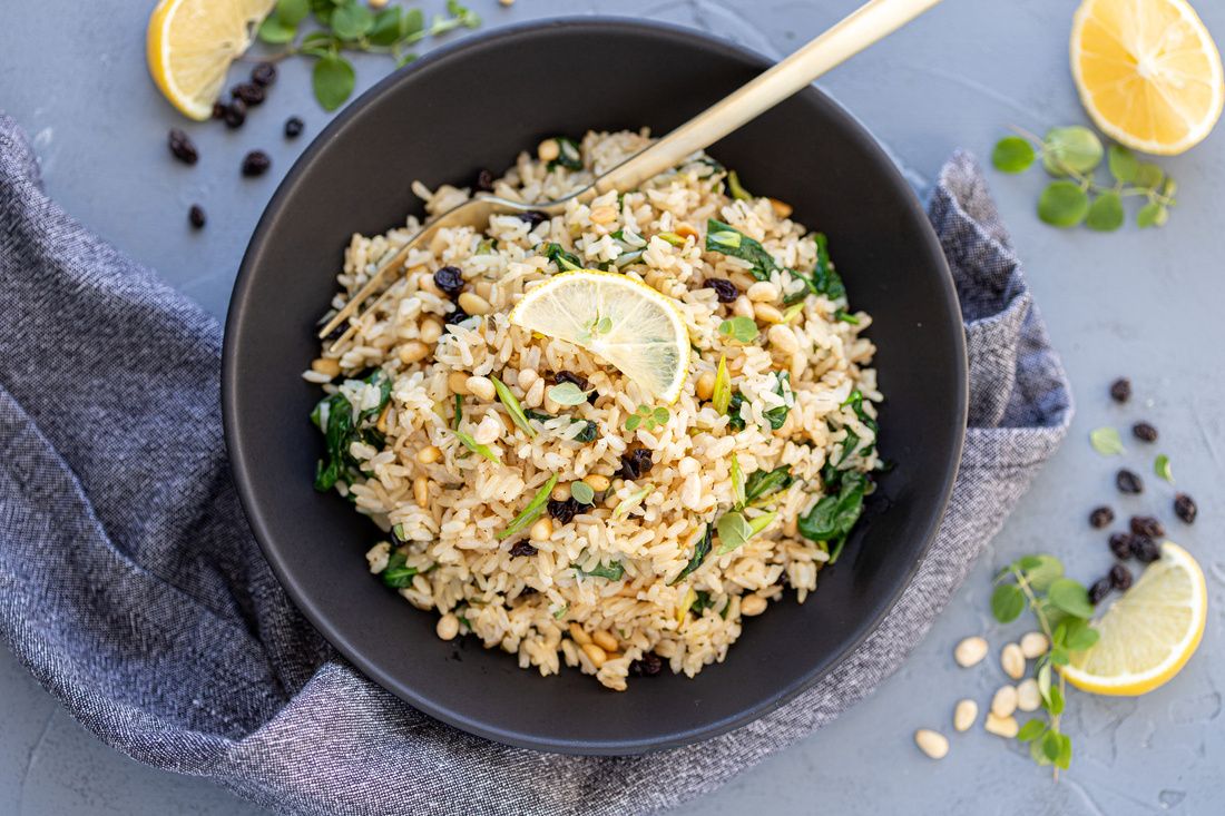 Pine Nut Studded Rice | Nourishing Meals®